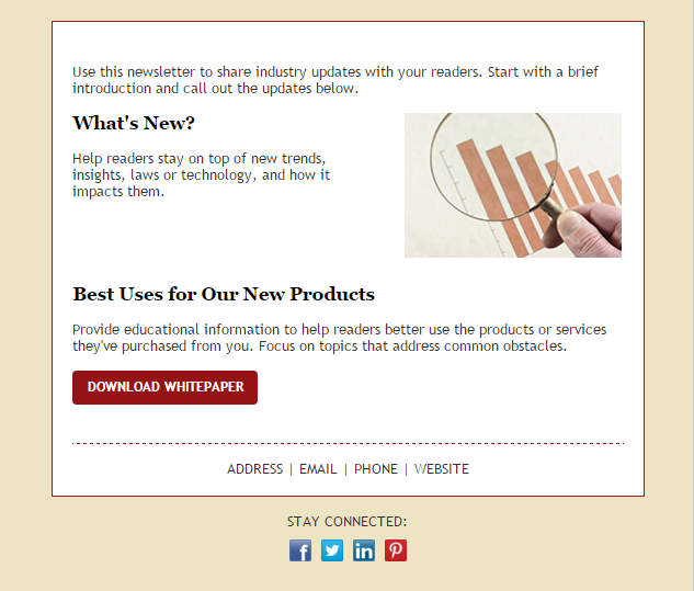 Choosing the right newsletter design (14 examples)