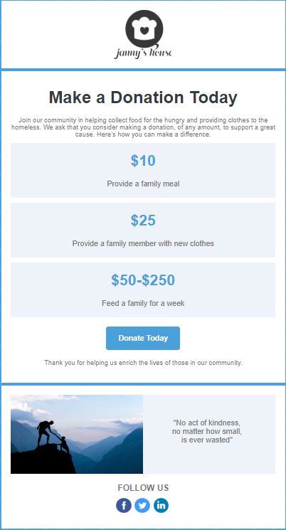5 Types of Email Templates Specialized for Nonprofits | Constant Contact