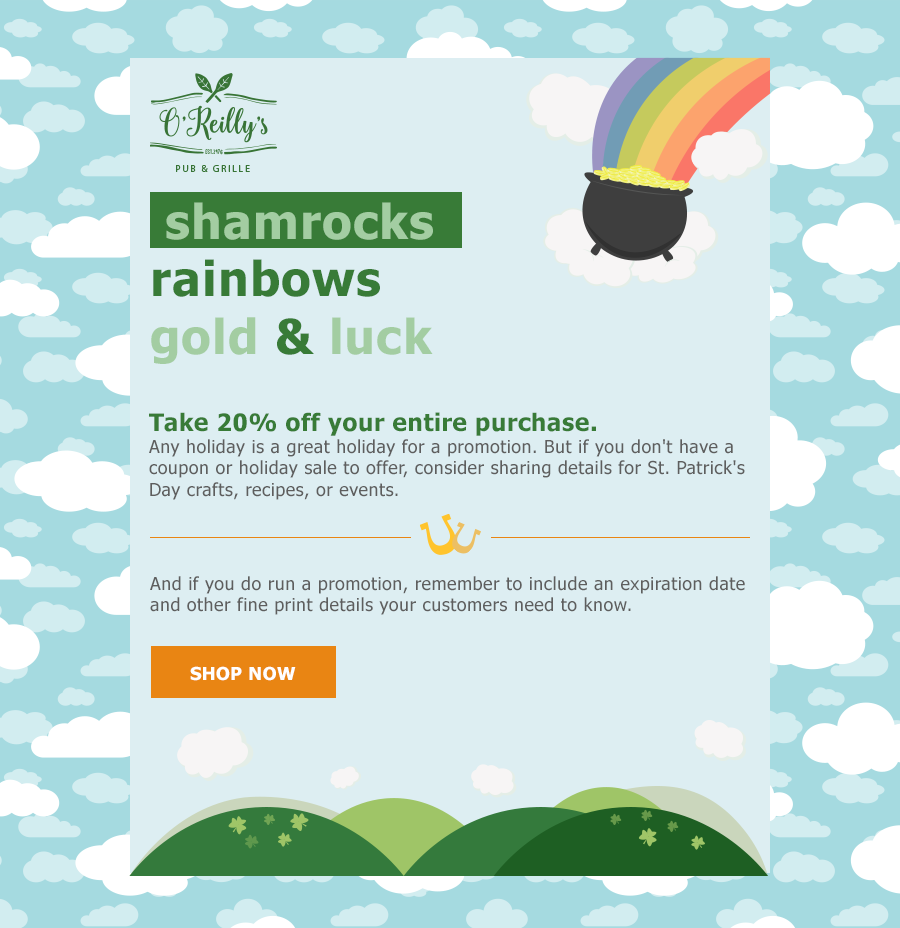 St. Patrick’s Day Email Templates | Constant Contact