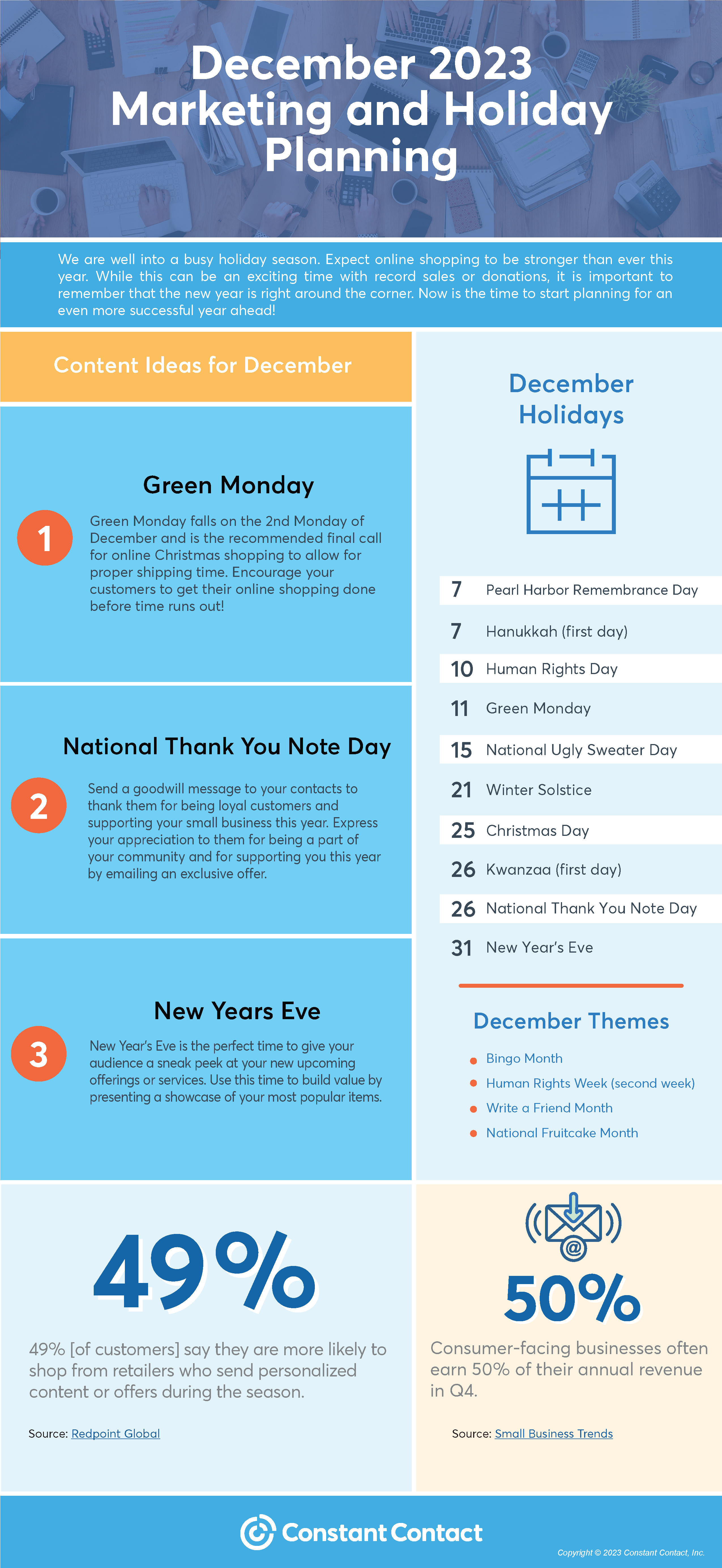 December Holidays and Newsletter Ideas — 2023 | Constant Contact